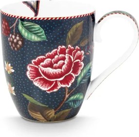 Pip Studio Berry Blues hrnek XL 440ml, modrý (Velký porcelánový hrnek)