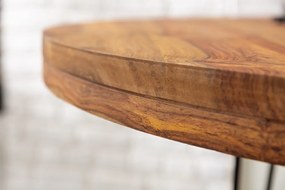 Designový kulatý jídelní stůl Elegant 120 cm Sheesham