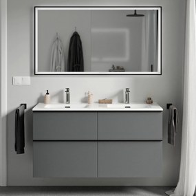 Koupelnová skříňka s dvojumyvadlem LAVOA 120 cm