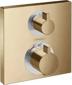 Hansgrohe Ecostat Square - Termostatická baterie pod omítku pro 2 spot