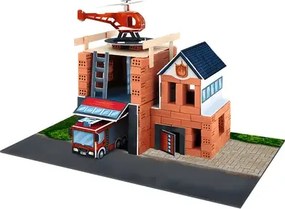 TREFL Stavebnice BRICK TRICK Hasičská zbrojnice XL / 190+ dílků / od 6
