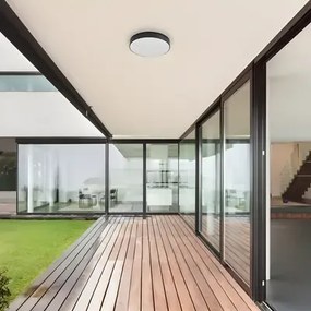 Rabalux TARTU černá / Venkovní svítidlo / LED 24W / 2500lm / nastavite