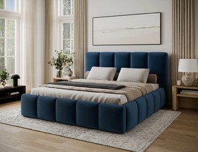 Postel Edvige + Dřevěný rám + plynový výtah + kontejner 180x200
