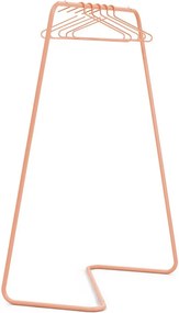 Ocelový stojan na oblečení v lososové barvě 118x160x57 cm Hang-On – Spinder Design