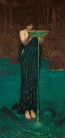 Waterhouse, John William (1849-1917) - Obrazová reprodukce Circe Invidiosa, 1872, (23.5 x 50 cm)