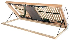 Ahorn Portoflex Motor flat Kombi P lamelový rošt s kabelovým ovládáním Rozměr: 200 x 140 cm, varianta: pravý