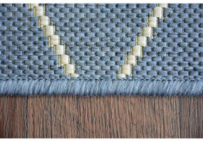 Kusový koberec Kostky 3D modrý 160x230cm