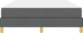 Postel s boxspringem s matrací Tmavě šedá 160 x 200 cm textil 3398578