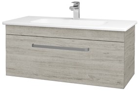 Dřevojas Koupelnová skříň ASTON SZZ 100 Varianta: N01 Bílá lesk / Úchytka T04 / D08 Wenge