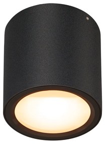 SLV 1004666 Oculus, černé stropní svítidlo LED 10,5W 2000-3000K, průměr 9cm