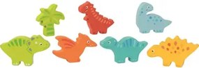 GOKI Dřevěná vkládačka Dinosauři / od 2 let