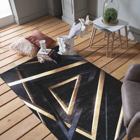 Stylový koberec s geometrickým motivem Šířka: 80 cm | Délka: 150 cm