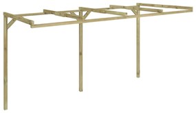 vidaXL Marketos Zahradní pergola ke zdi 2 x 4 x 2,2 cm dřevo