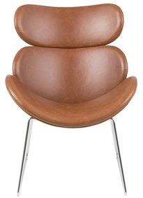 Profilovaná židle Eko kůže Hnědé RANDAL