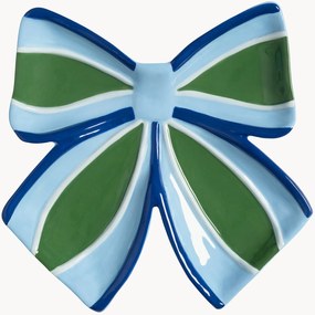 Ručně malovaný servírovací talíř z dolomitu Ribbon