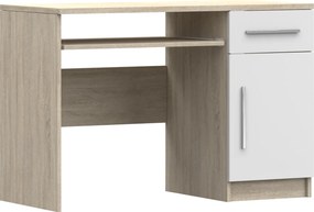 IDZ Psací stůl OMEGA III 08, 110 cm Dub Sonoma/Bílá