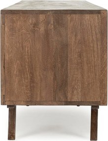 TV stolek z mangového dřeva v přírodní barvě 200x60x43 cm Sherman – Bizzotto