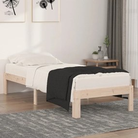 vidaXL Rám postele masivní dřevo 75 x 190 cm malé jednolůžko [810325] Barva: Přírodní