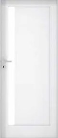 Interiérové dveře EGO LINE NOVE 3 - dýha Enduro - Bílá B134, levé "80", zámek pro BB