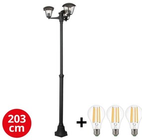 Brilagi -  LED Venkovní lampa LUNA 3xE27/60W/230V IP44