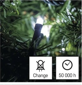 Vánoční osvětlení EMOS D4AC08 ZY2016 120LED řetěz 12m studená bílá 8 programů svícení