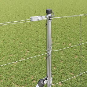 Svařované drátěné ploty s hroty 25 x 1,5 m Pozinkovaná ocel 3351436