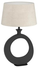 Eglo 390423 - Stolní lampa DIEZMA 1xE27/60W/230V 52,5 cm černá/krémová