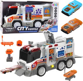 LEAN Toys Městská ambulance – sanitka se světly a zvuky