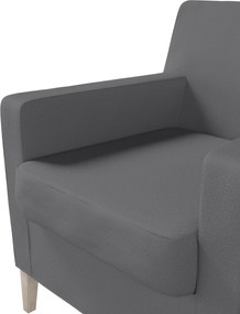 Potah na křeslo IKEA Karlstad barva šedá látka pletený vzor