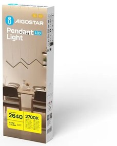 Aigostar - LED Lustr na lanku LED/23W/230V 2700K
