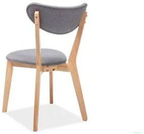 Signal Dřevěná jídelní židle BRANDO dub šedá typ.130