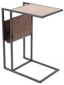 Noble Home Přírodní dřevěný odkládací stolek Loft
