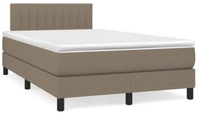 Box spring postel s matrací taupe 120x190 cm textil 3269741