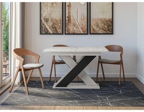 Moderní jídelní stůl Dulcato, Barva: černý lesk / beton