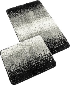 Bellatex BANYSILVER sada - bez výkroje Černá,Šedá 60x100 cm 60x50 cm (SADA)