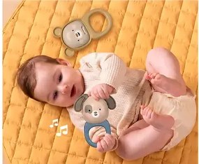 TAF TOYS Chrastítko Sound Discovery Duo Bell  Clapper / Sada 2 ks / Si