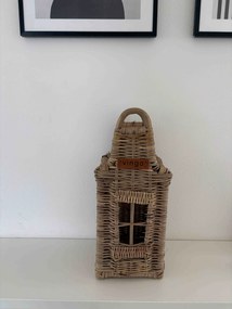Vingo Úložný ratanový koš - domeček Rozměry (cm): 15x15, v,24