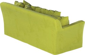 Potah na pohovku IKEA  Tomelilla 3-místná nerozkládací barva zelená látka lesklé, sametová
