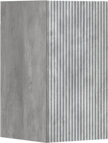 Sada koupelnového nábytku 3 ks Betonově šedá 33 x 34,5 x 160 cm 3406056