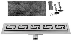 BPS-koupelny Sprchový odtokový žlab DL01 OMEGA G6  50 cm, satén