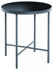 Mørtens furniture Odkládací stolek Gery, 47 cm, černá