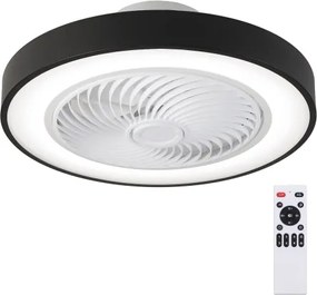 Brilagi-LED Stmívatelné svítidlo s ventilátorem LED/30W/230V 3000-6500K černá+DO