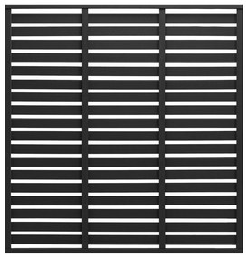 Plotový dílec WPC 180 x 180 cm černý 318111