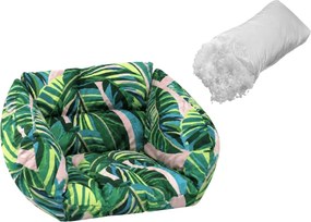 Polštář do závěsného křesla KOLUMBIA s opěradlem, barevný + ZDARMA náplň z dutého vlákna 500 g
