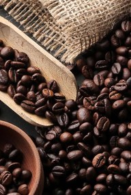 Jednodílný obraz kávová zrna Velikost (šířka x výška): 90x60 cm