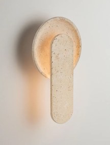 Béžové kamenné LED nástěnné svítidlo Mavis – Nova Luce