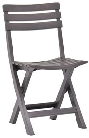 Skládací zahradní židle 2 ks plast mocha - Default Title
