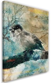 Gario Obraz na plátně Zimní pták Rozměry: 40 x 60 cm
