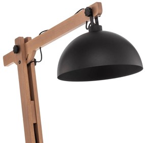 Envostar Stort stojací lampa s dřevěným stojanem