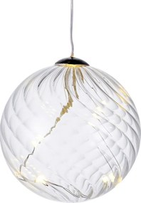 Světelná LED dekorace Sirius Wave Ball, Ø 8 cm